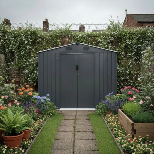 Metal 8x10ft Garden Shed | Secure Outdoor Storage | SteelShed.ie ...